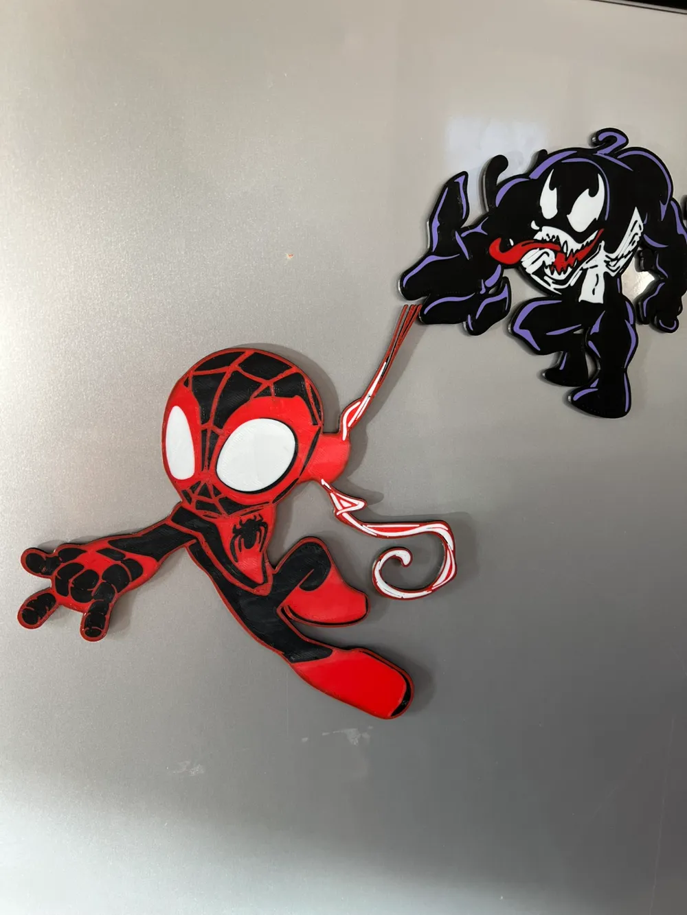 Miles Morales multicolor spider man magnet by salvi-fibra - MakerWorld