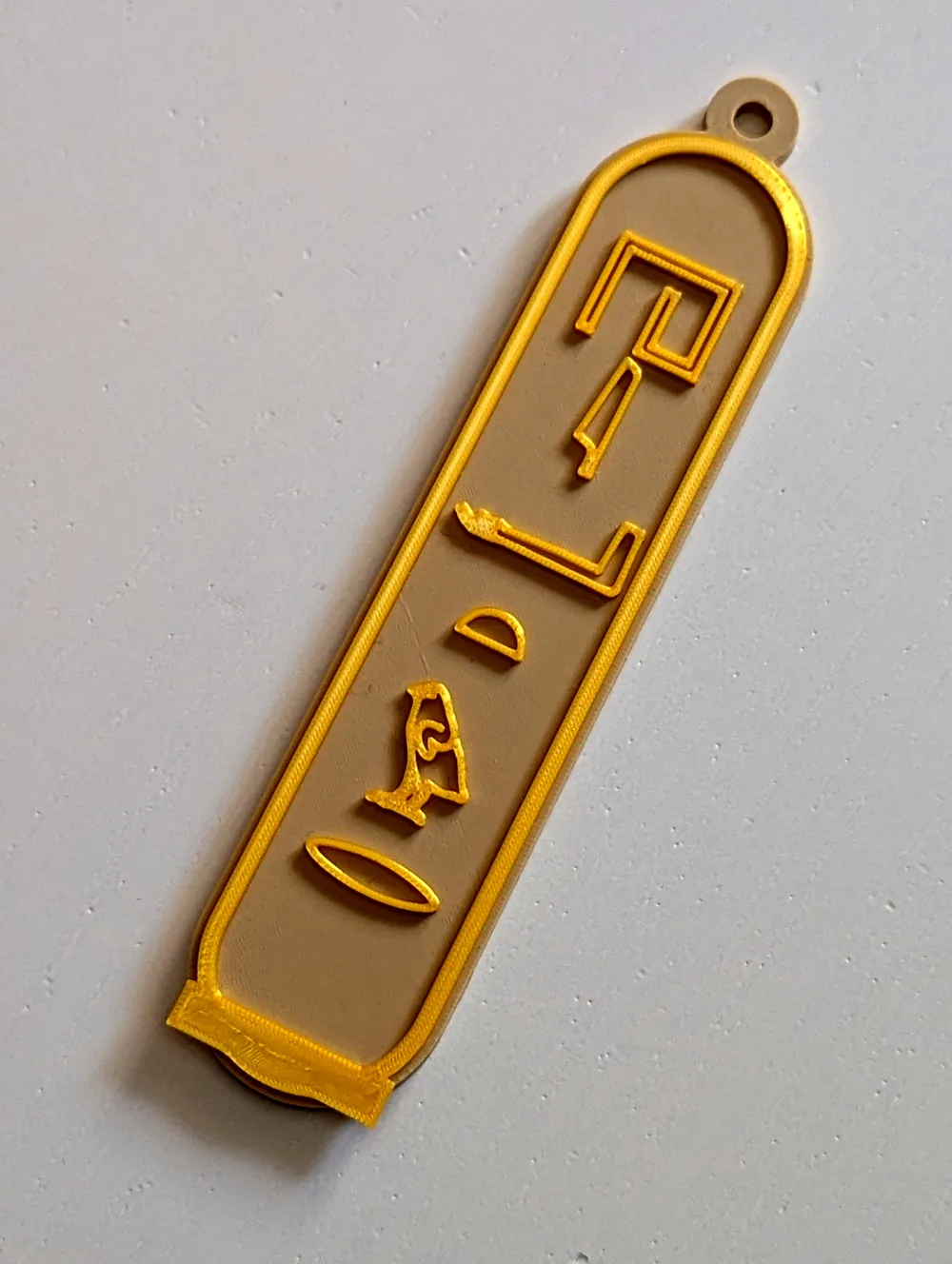 Ancient Egyptian Cartouche Custom Name Hieroglyphs - Free 3D Print ...