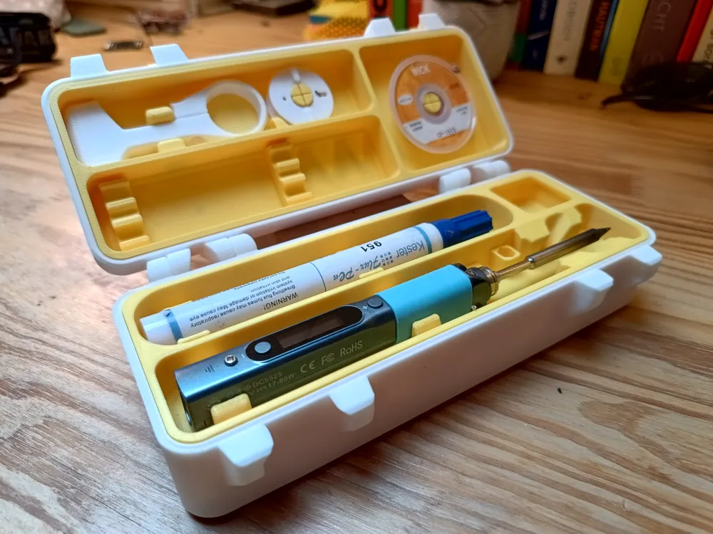 Pinecil case inserts - Desoldering wick / Flux pen Remixed by JelCraft - MakerWorld