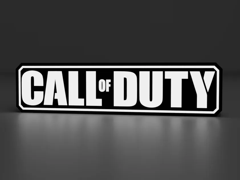 Call of Duty Logo LED LightBox by Lozagon1234 - MakerWorld