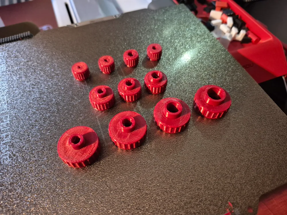 Parametric knobs for hex bolt, fusion 360 included by Rufie-O - MakerWorld