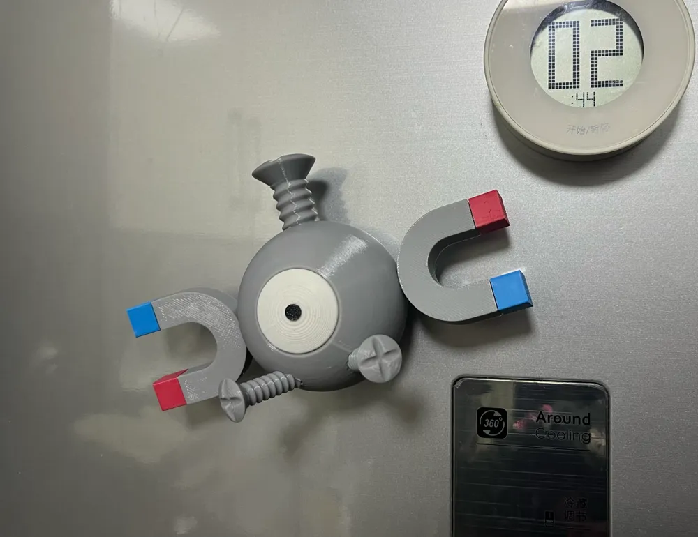 Magnemite Fridge Magnet by YSR MakerWorld: Download Free 3D Models