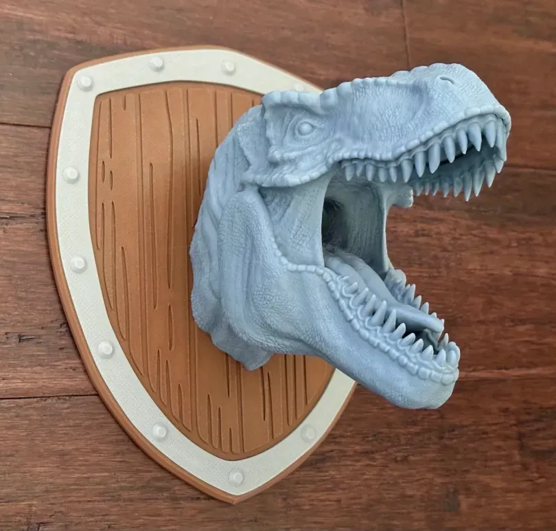 Mounted T-Rex Head - Free 3D Print Model - MakerWorld