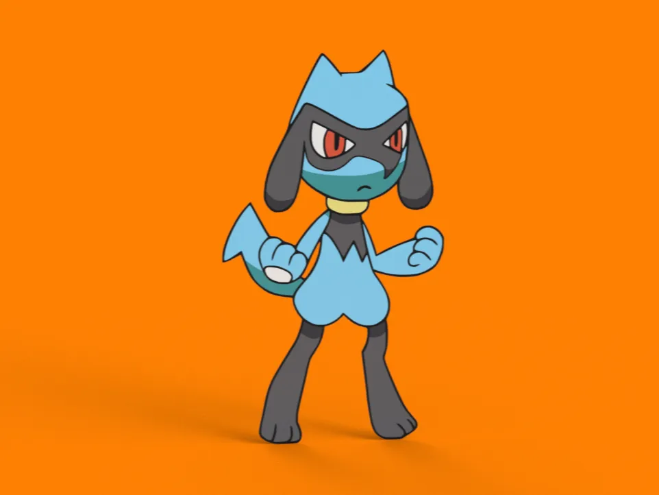 Riolu Wall Art by SitseroMakerWorld: Download Free 3D Models