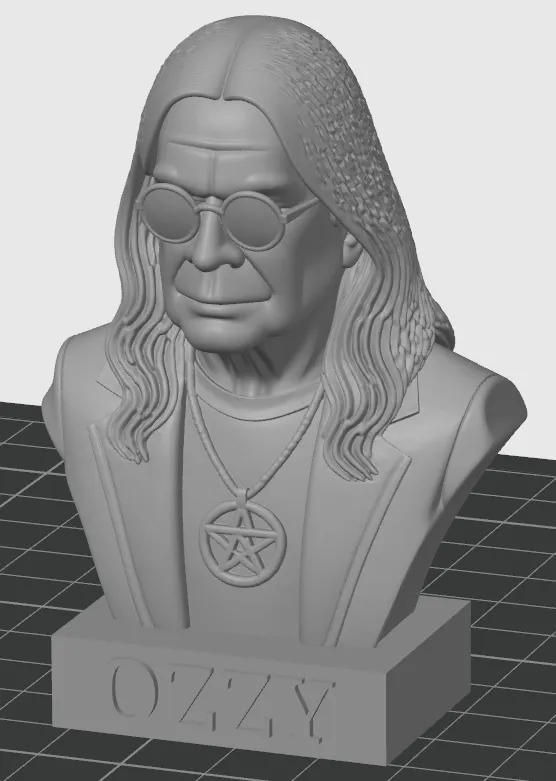 Ozzy Osbourne - bust by Senki_86 MakerWorld: Download Free 3D Models