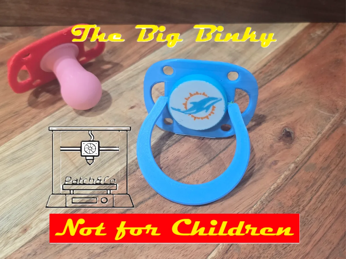 Miami Dolphins Big Binky Pacifier by DougBurton1969 MakerWorld ...