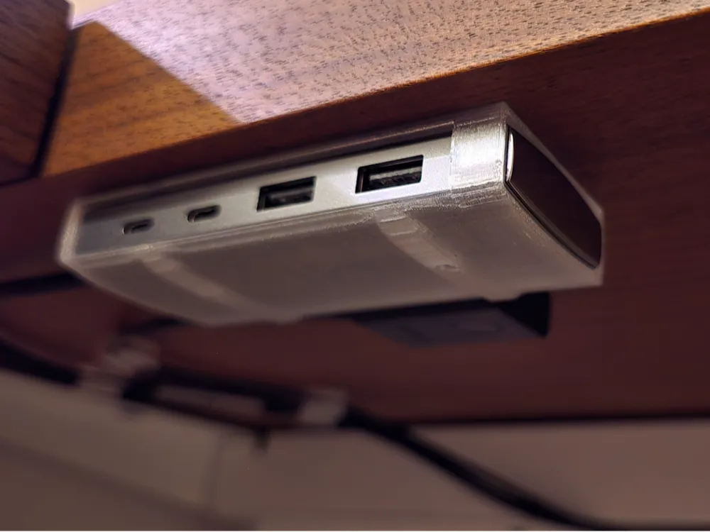Ugreen USB hub desk holder by MoonCake MakerWorld: Download Free 3D Models