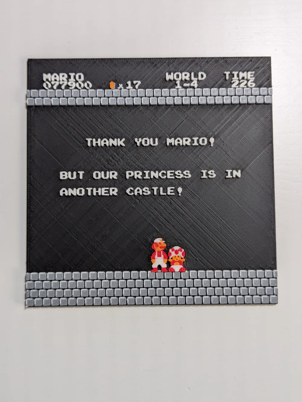 Princess in Another Castle - Super Mario Bros NES - Free 3D Print Model ...