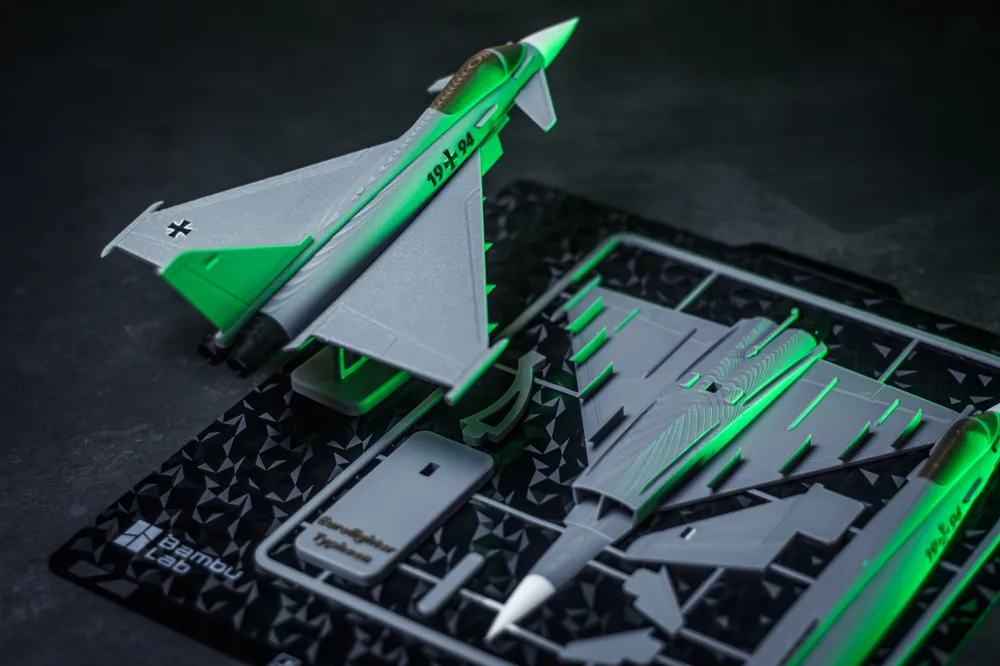 Eurofighter Typhoon Plane Kit Card - Free 3D Print Model - MakerWorld