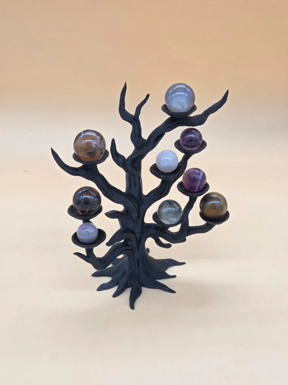 水晶树/宝石球支架 - 免费 3D 打印模型 - MakerWorld