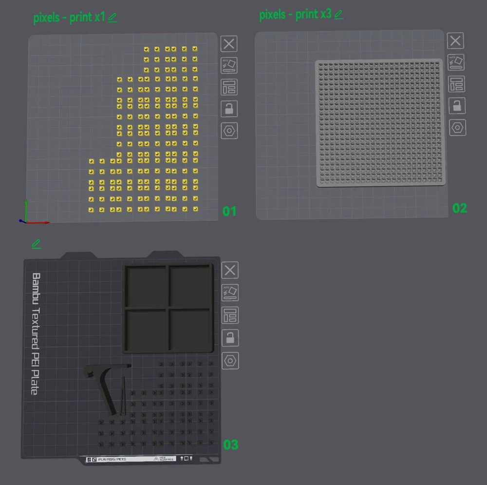 JavaScript Pixel Art by 3DbyRayRay - MakerWorld