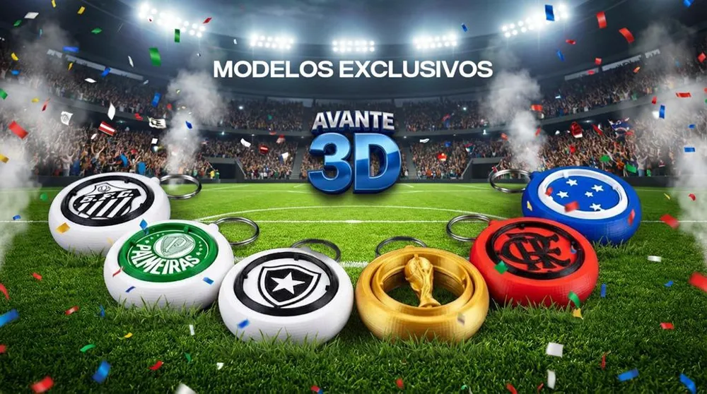 BOTAFOGO AVANTE 3D Keychain with and without AMS - Free 3D Print Model ...