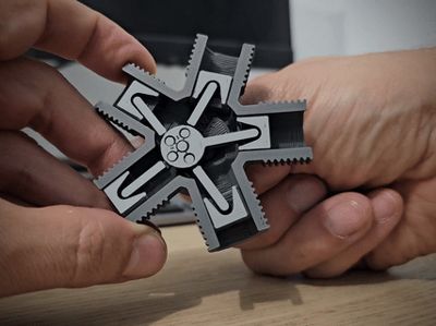 Radial engine (print in place) - Free 3D Print Model - MakerWorld