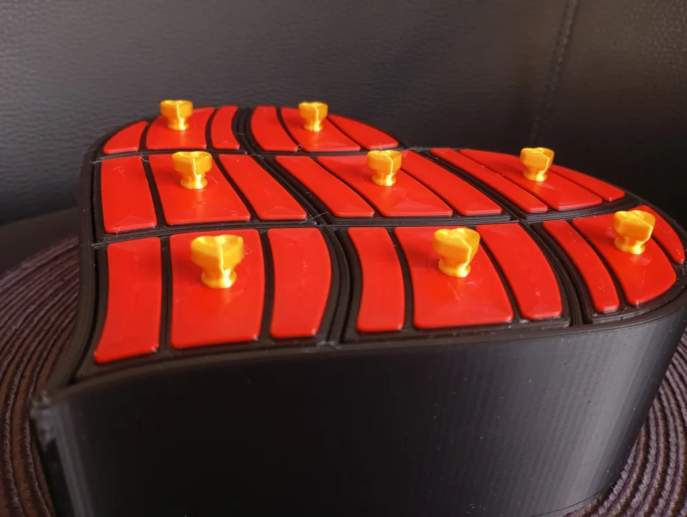 love heart drawer jewelry box - Free 3D Print Model - MakerWorld