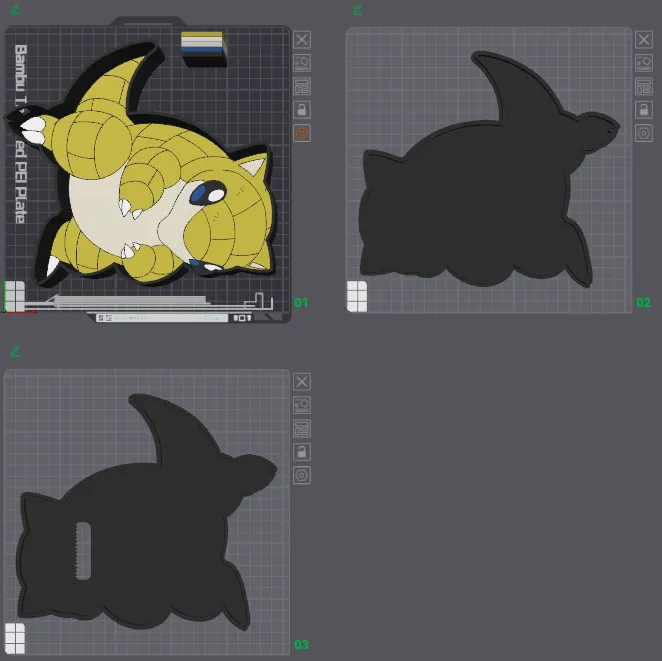 Pokemon - 0027 Sandshrew LED Lamp by BeeTee 3D - MakerWorld