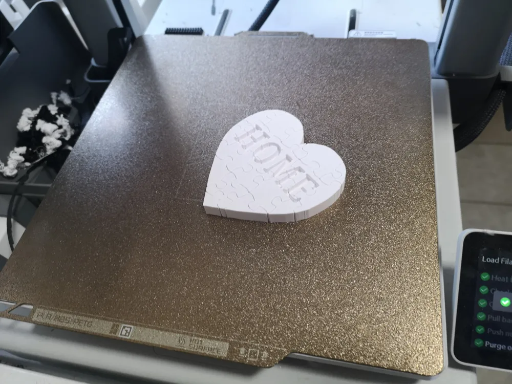 Heart Puzzle with HOME by ccrccrdk - MakerWorld