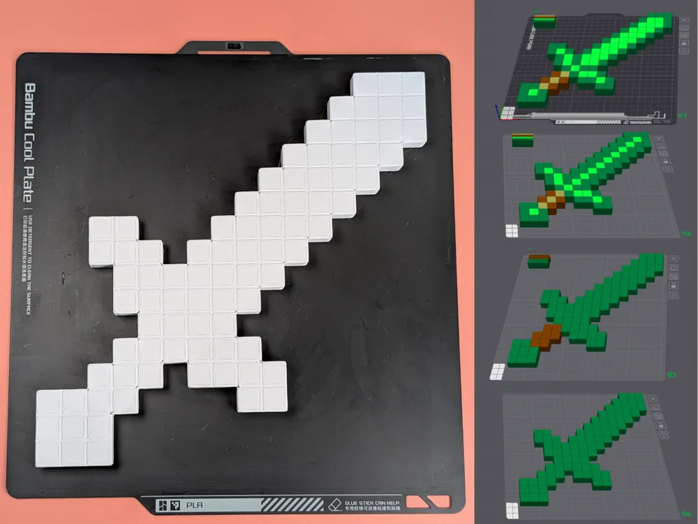 Minecraft Sword by phoenix3dmodels - MakerWorld