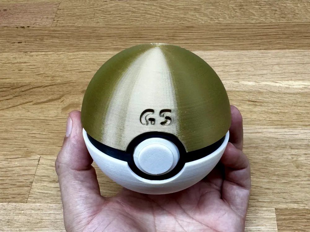 GS Ball - Pokeball - Pokemon - Fully Functional - Free 3D Print Model ...