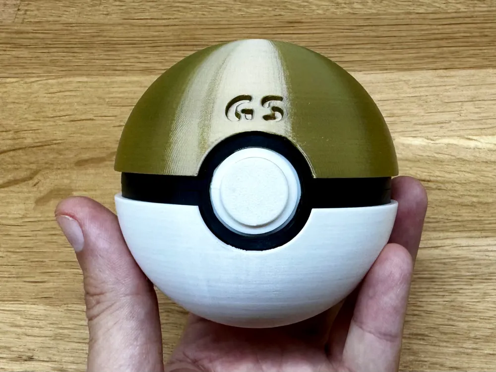 GS Ball - Pokeball - Pokemon - Fully Functional - Free 3D Print Model ...