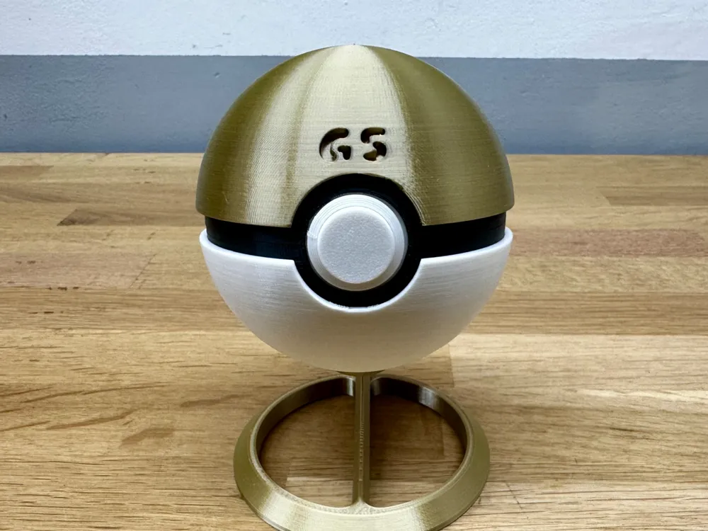 GS Ball - Pokeball - Pokemon - Fully Functional - Free 3D Print Model ...