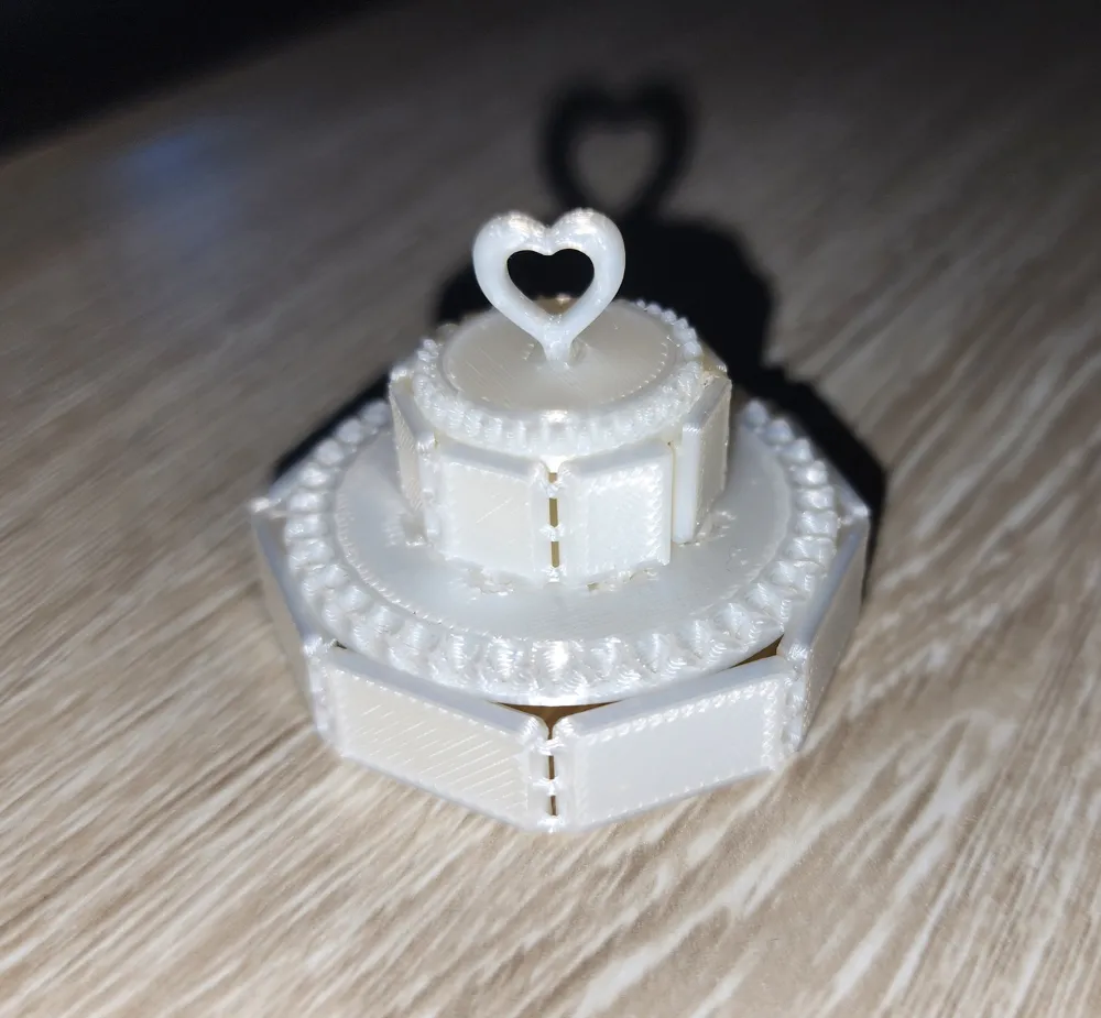 Build-your-own Mini Wedding Cake kit card by TripleGWorkshop - MakerWorld