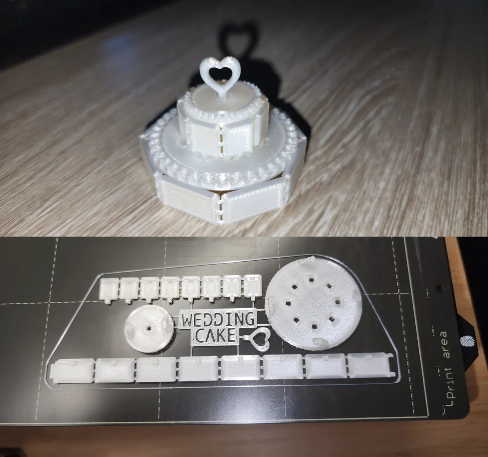 Build-your-own Mini Wedding Cake kit card by TripleGWorkshop - MakerWorld