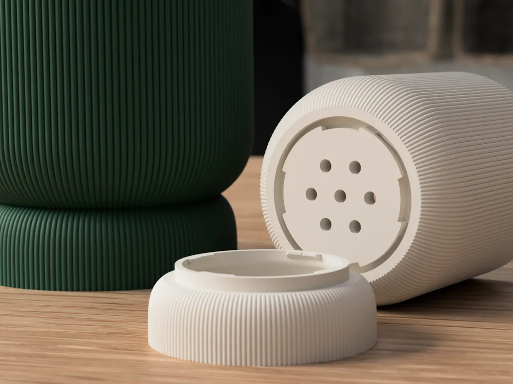 Planter with twist/lock drip tray by SabreDesign MakerWorld: Download Free 3D Models