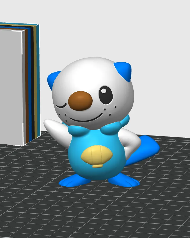 Oshawott colored - pokèmon Remixed by 3D Tamagnelli - MakerWorld