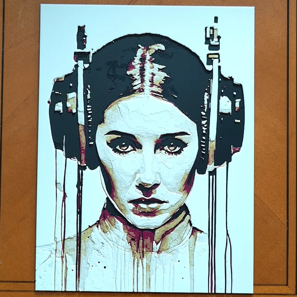 Princess Leia Hueforge - 4 Colours - Star Wars by Sarge - MakerWorld