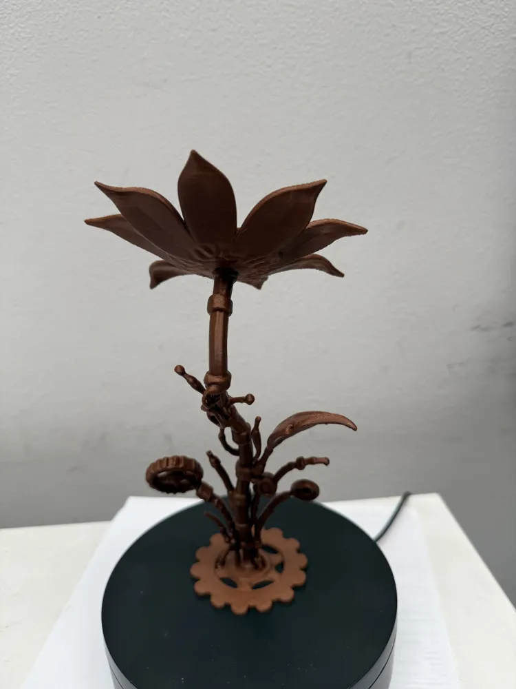 Steam Punk Flower - Free 3D Print Model - MakerWorld