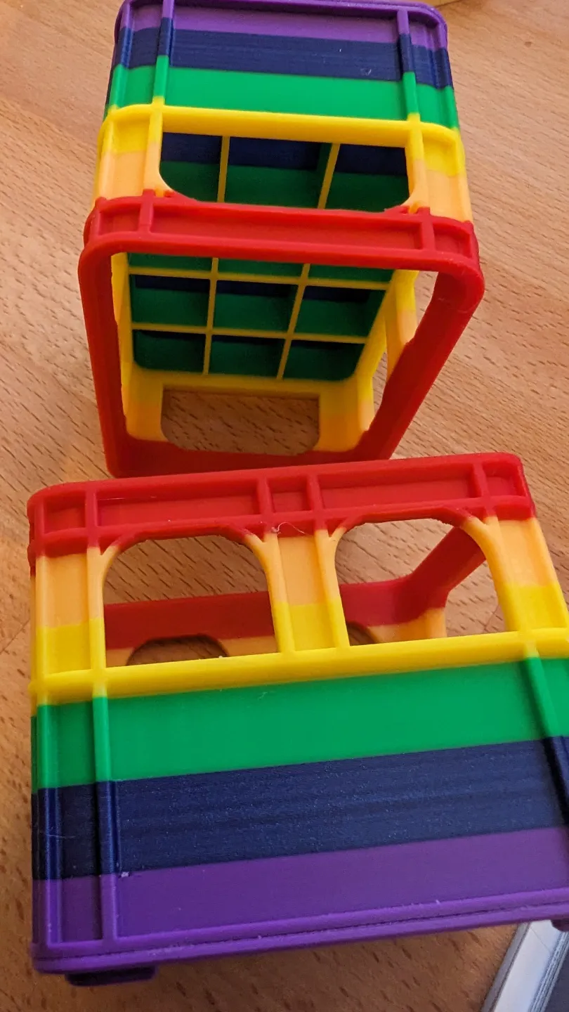 Battery Crate for AA & AAA Batteries - Rainbow (color change - six ...