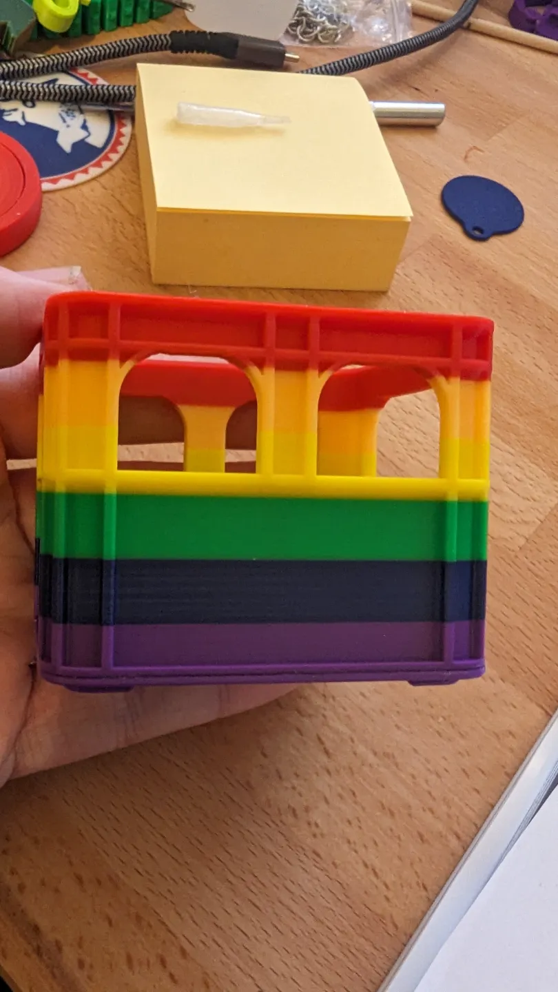 Battery Crate for AA & AAA Batteries - Rainbow (color change - six ...