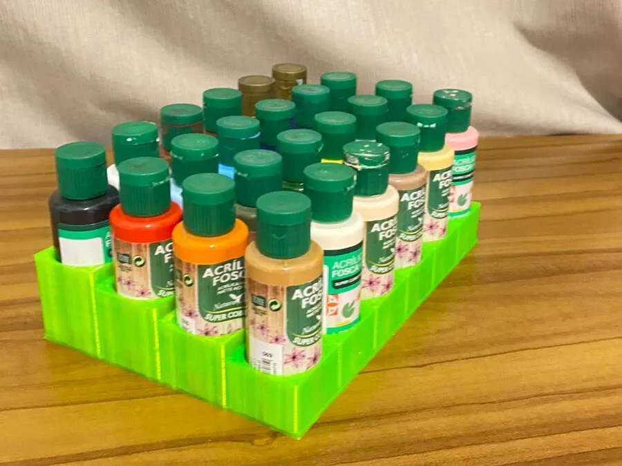 Acrilex 60ml Paint Organizer - Free 3D Print Model - MakerWorld
