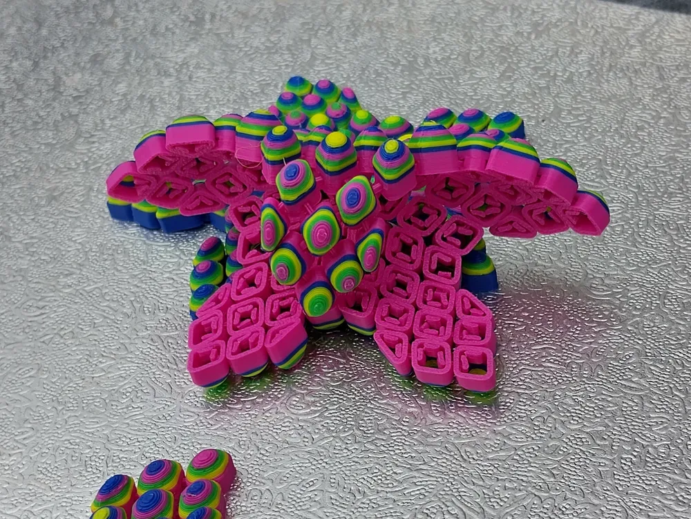 Tina the Tiny Flexi Starfish by 3D_Grandpa MakerWorld: Download Free 3D Models