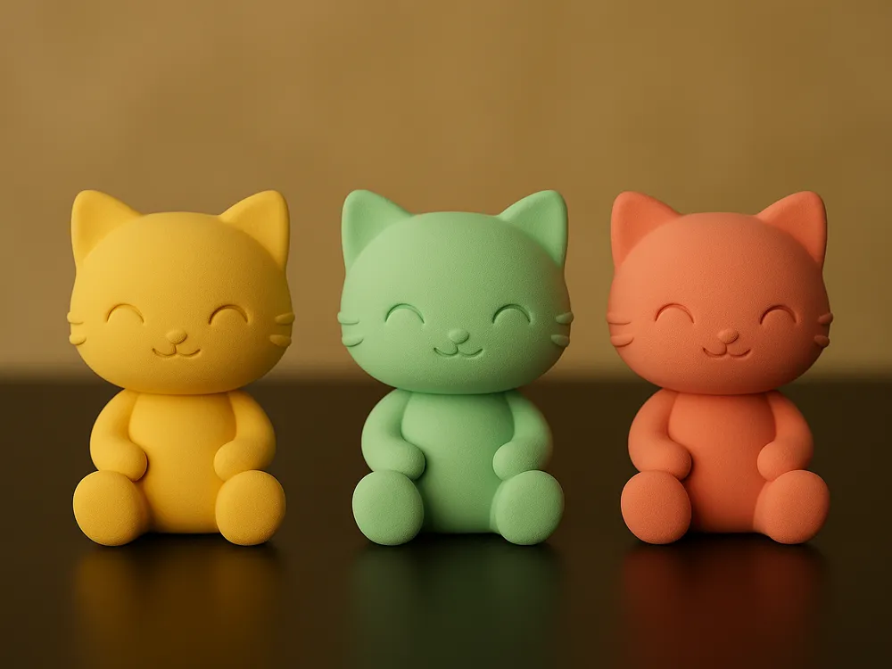 Mini Kitten – Cute Cat Figurine - Free 3D Print Model - MakerWorld