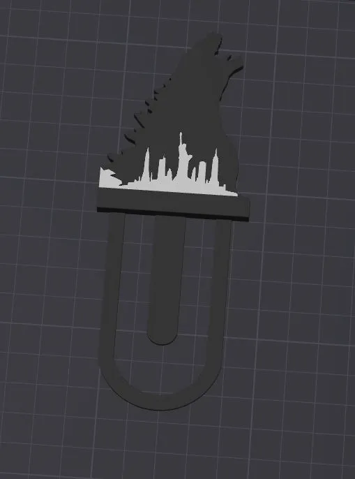 Godzilla Bookmark AMS Remixed by Mesquies 3D Solutions - MakerWorld