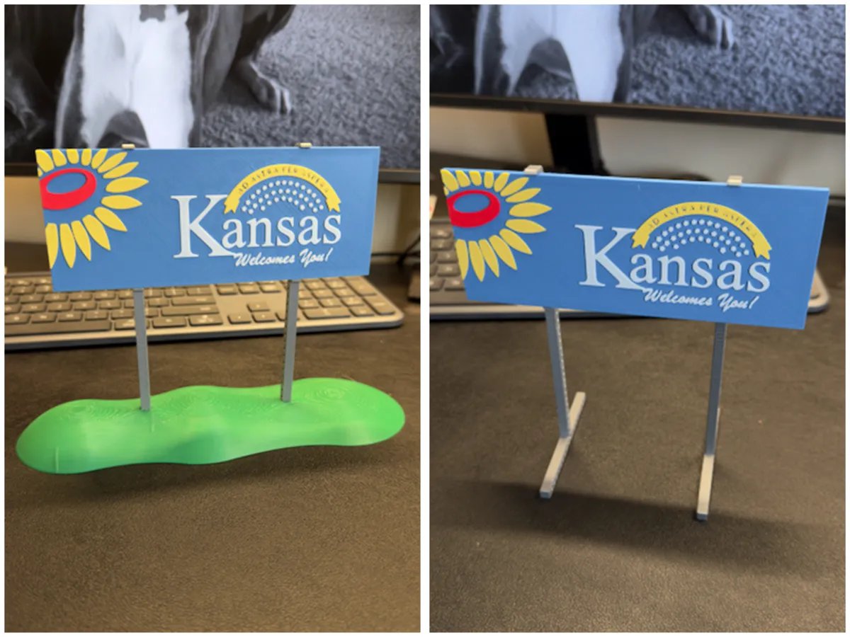 Kansas Welcomes You! Roadside Sign - Free 3D Print Model - MakerWorld