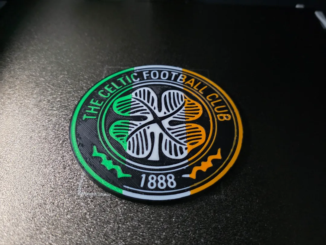 Celtic FC Tri Colour Coaster - Free 3D Print Model - MakerWorld