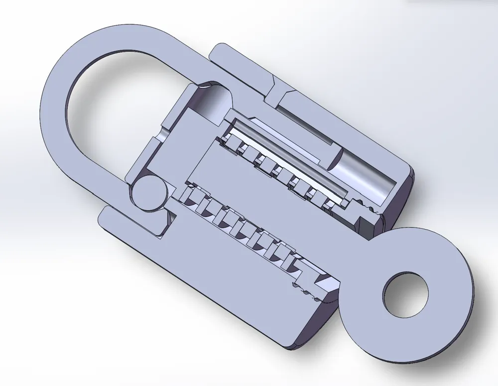 Practical Padlock (Fully 3D Printed) - Free 3D Print Model - MakerWorld