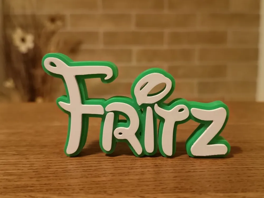 Disney Name Sign Fritz Kid Room Wall Decor Tag - Free 3D Print Model ...