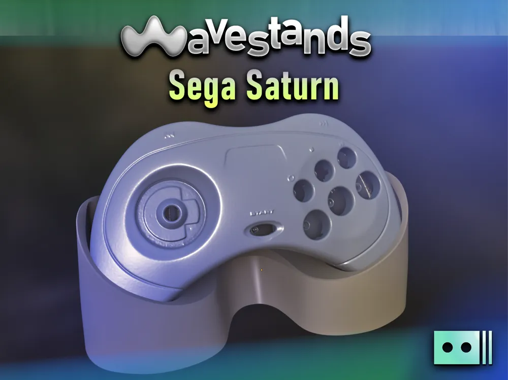 Sega Saturn Controller Stand - Free 3D Print Model - MakerWorld