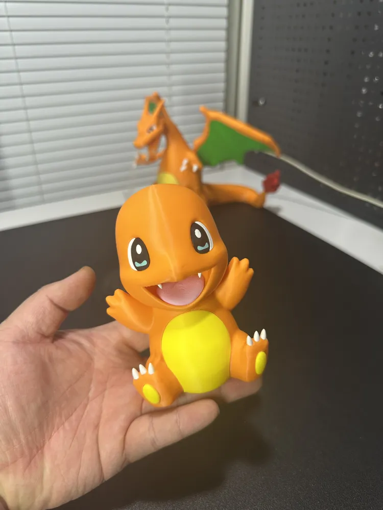 Pokemon chibi Charmander no ams - Free 3D Print Model - MakerWorld