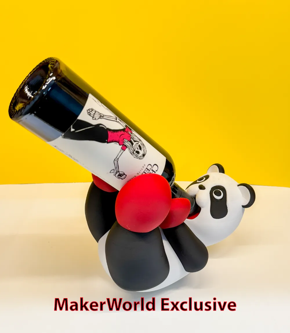 Panda Bear Wine Bottle Holder Updated paws! by All Things STL ...