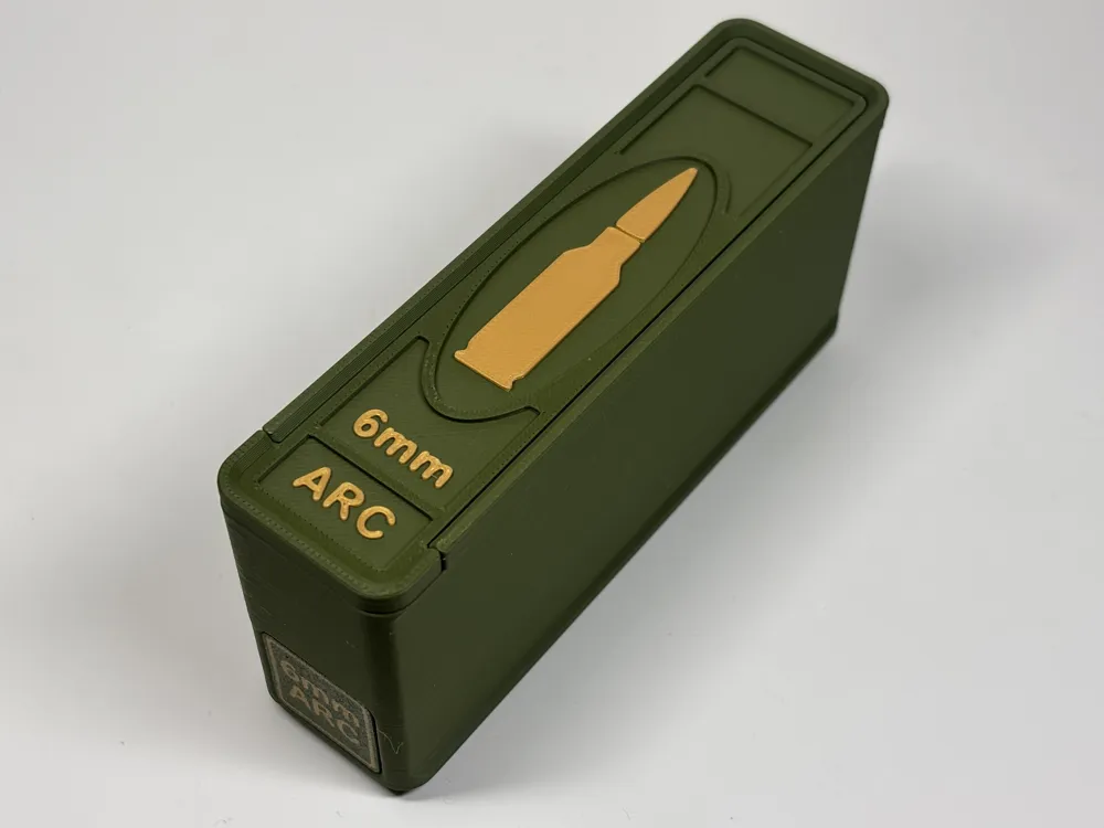 Ammo Storage Box - 6mm ARC - 20 Rounds - Free 3D Print Model - MakerWorld