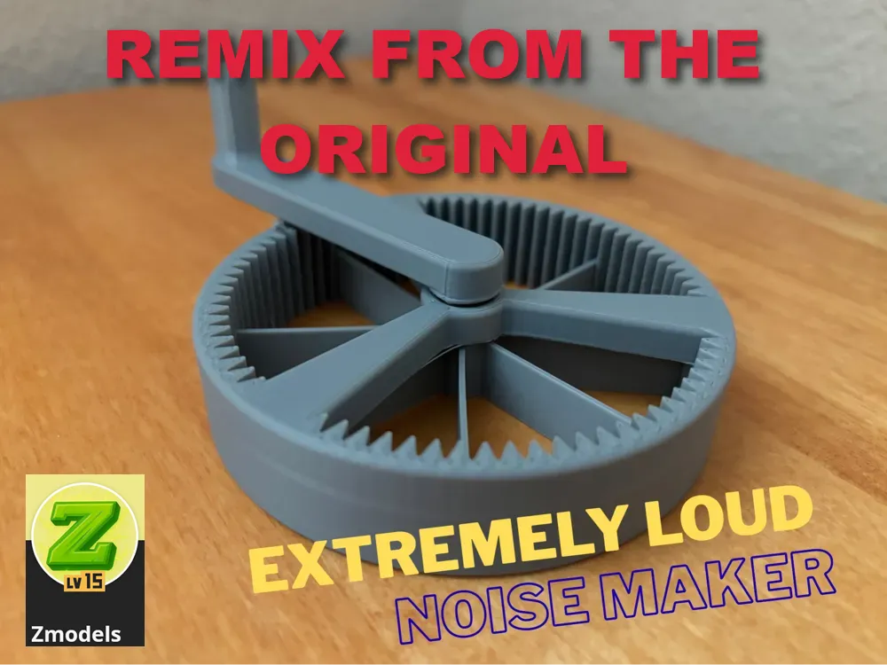 very loud noise maker (no Support) - Free 3D Print Model - MakerWorld