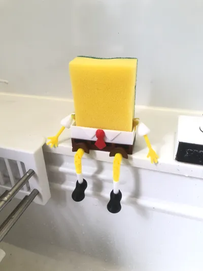 SpongeBob SquarePants Sponge Holder - Free 3D Print Model - MakerWorld