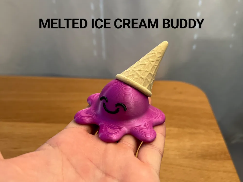 Melted Ice Cream Buddy by fifindr - MakerWorld