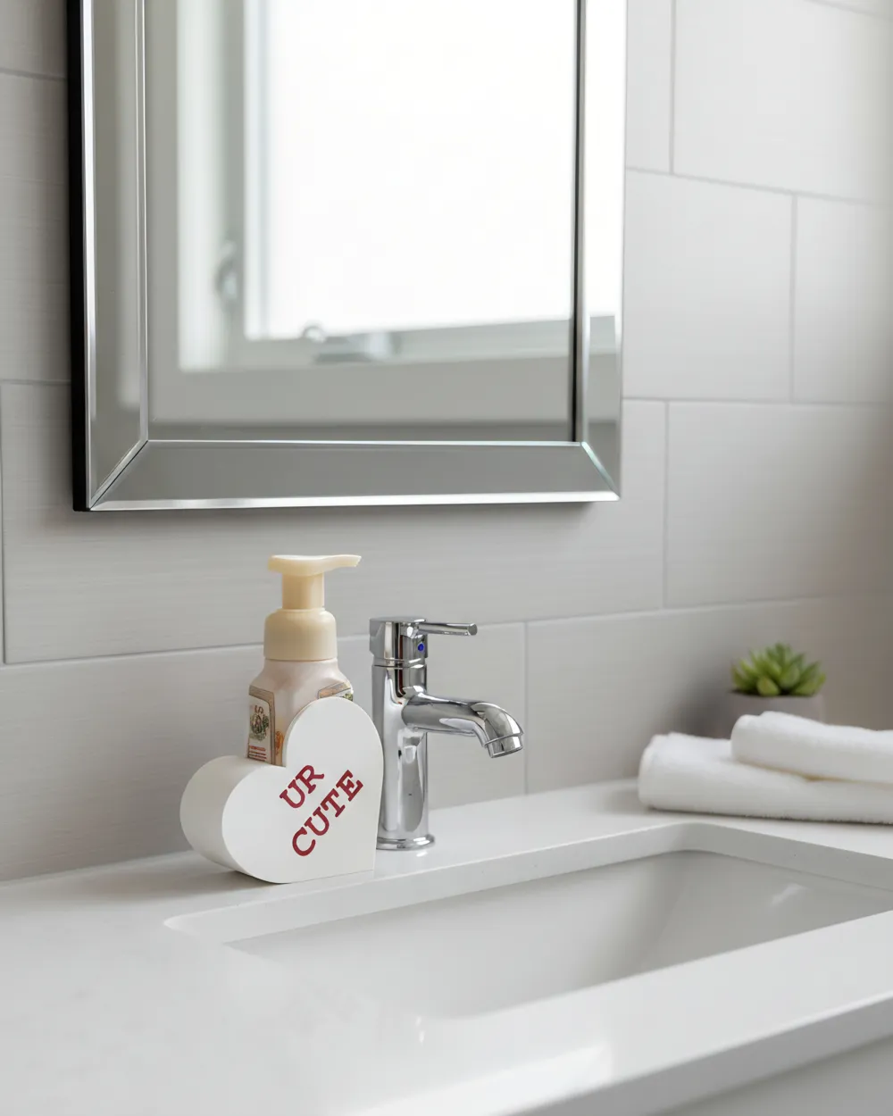 customizable valentines candy heart bath and body - Free 3D Print Model ...