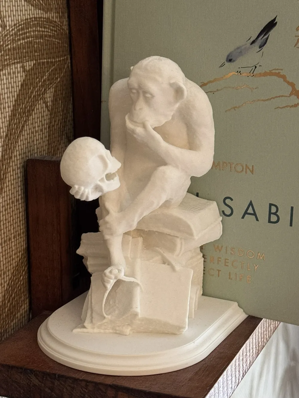 Ape with skull bookend by Goldstick3D MakerWorld: Download Free 3D Models