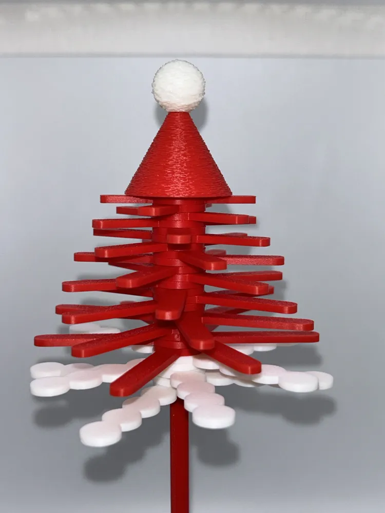 Santa's Hat Flip Flap Spinner - Free 3D Print Model - MakerWorld